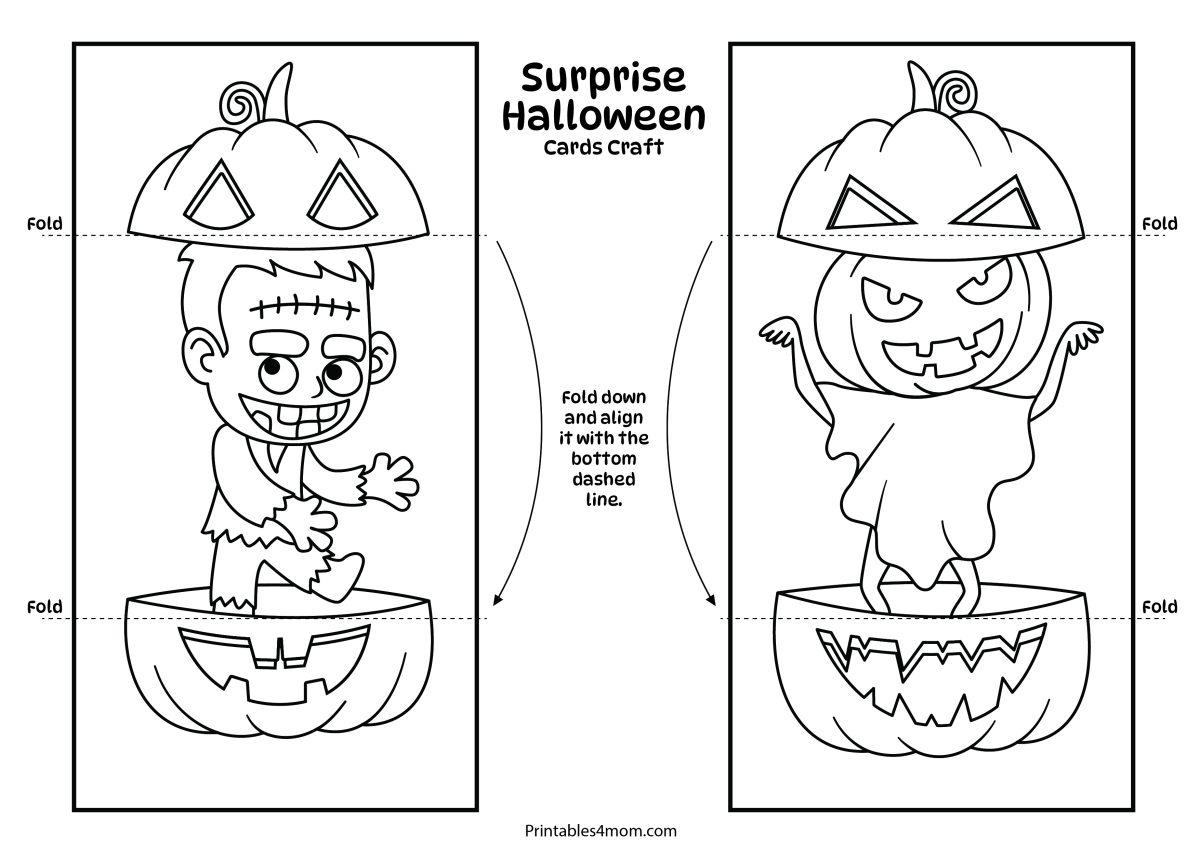 Crafting Spooky Surprises: DIY Printable Halloween Surprise Cards ...